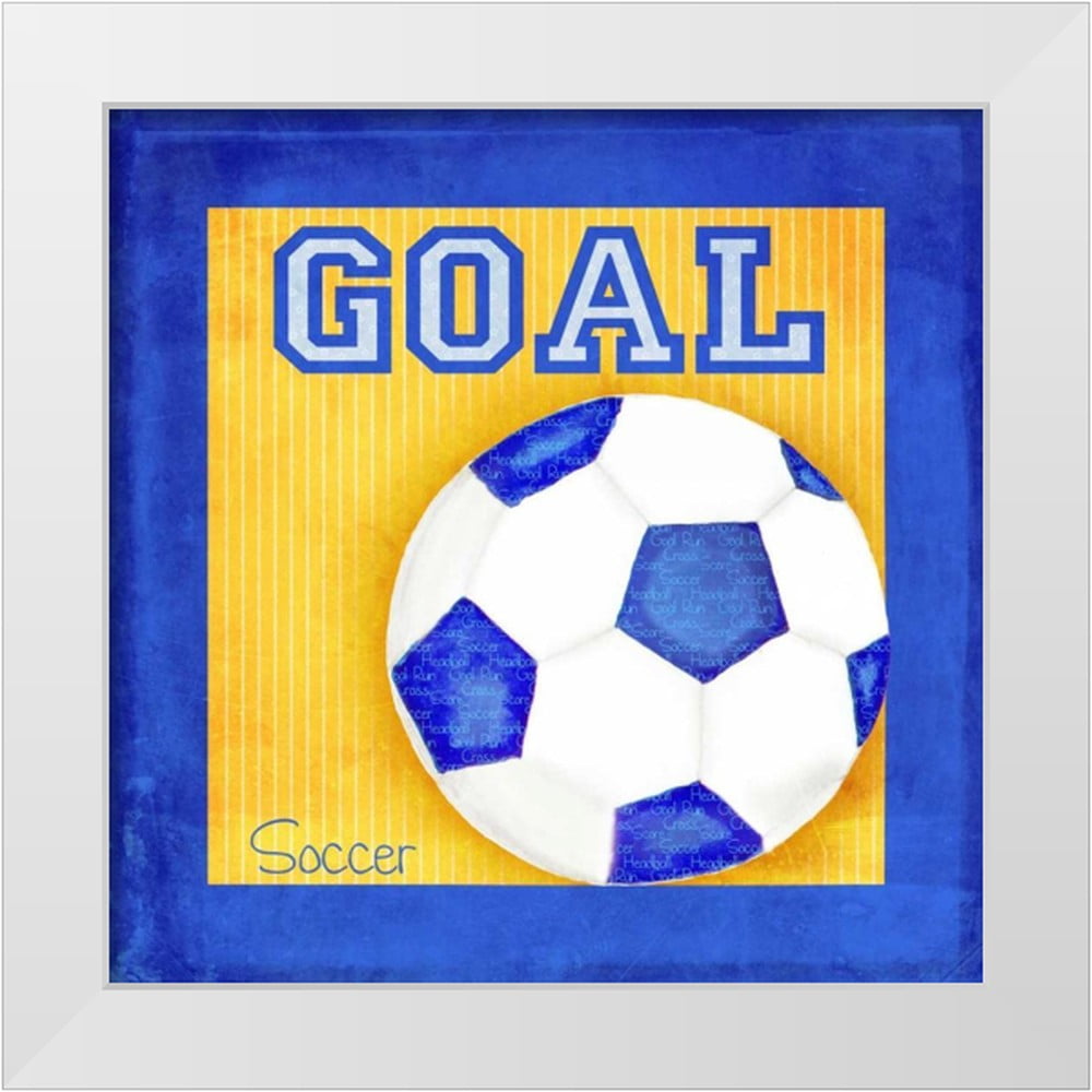 Metz, Andi 20x20 White Modern Wood Framed Museum Art Print Titled - Sports Fan II - Walmart.com