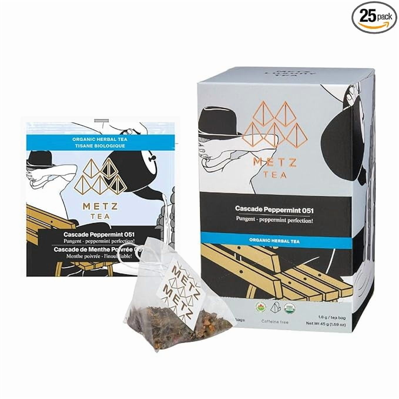 Metz Organic Cascade Peppermint Tea - 25 count - Walmart.com
