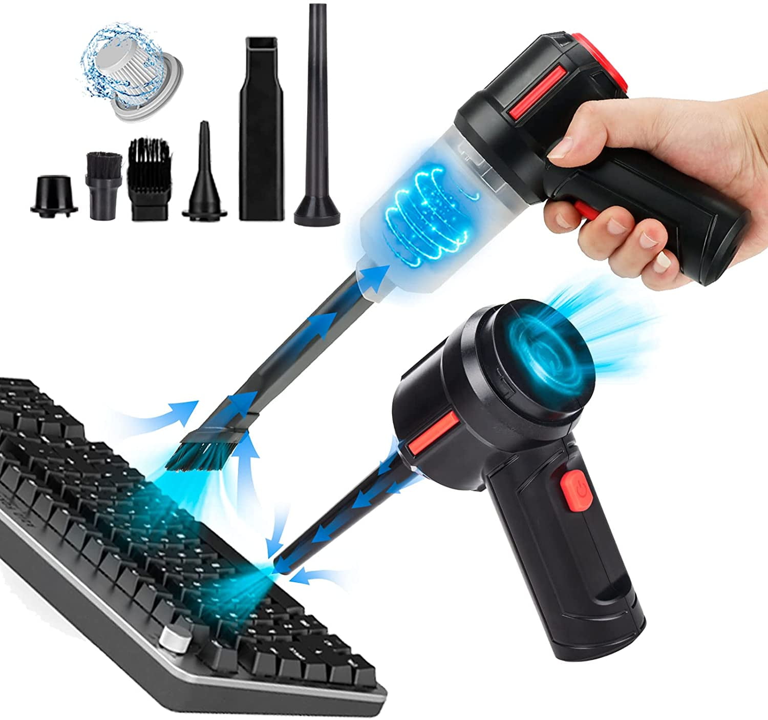 Meudeen Air Duster - Computer Vacuum Cleaner - for Keyboard Cleaning ...