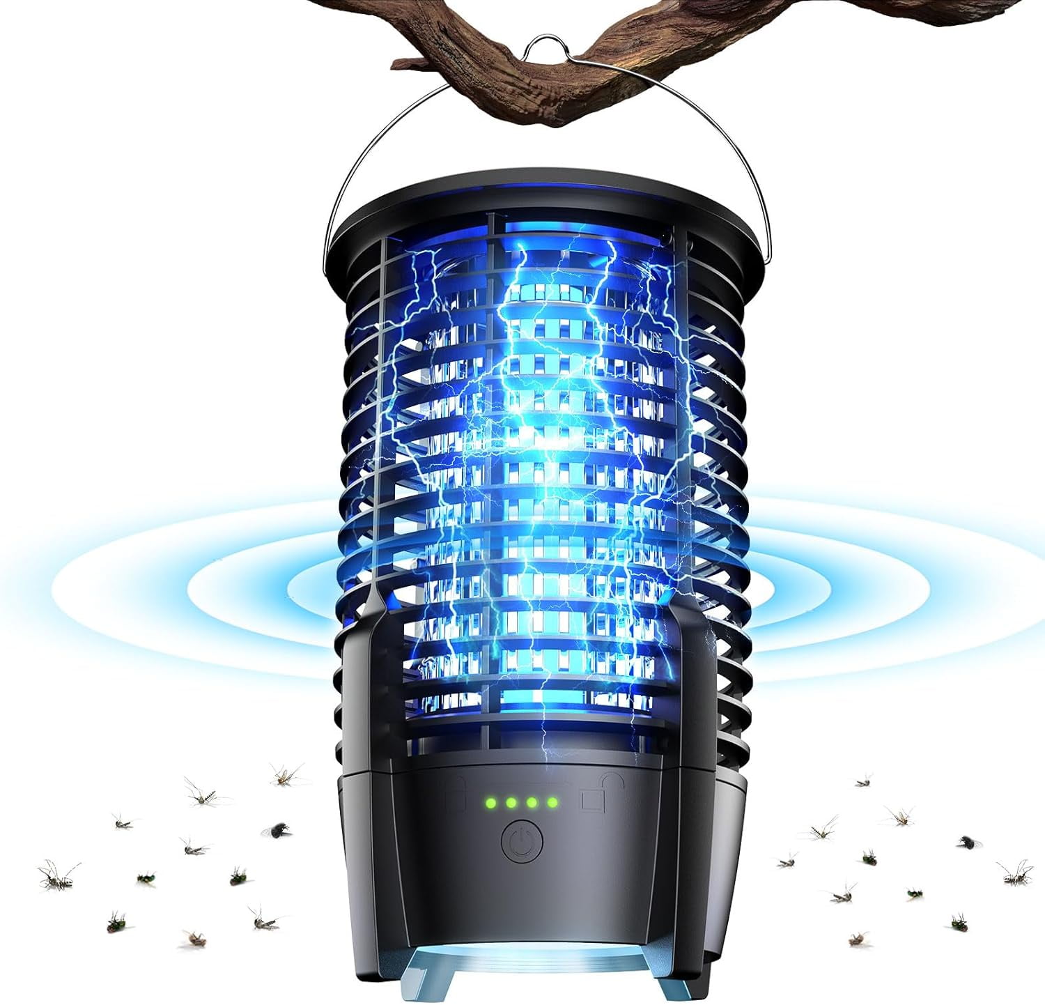 Meuvax Bug Zapper Outdoor and Indoor, 2000V Electric Mosquito Fly ...