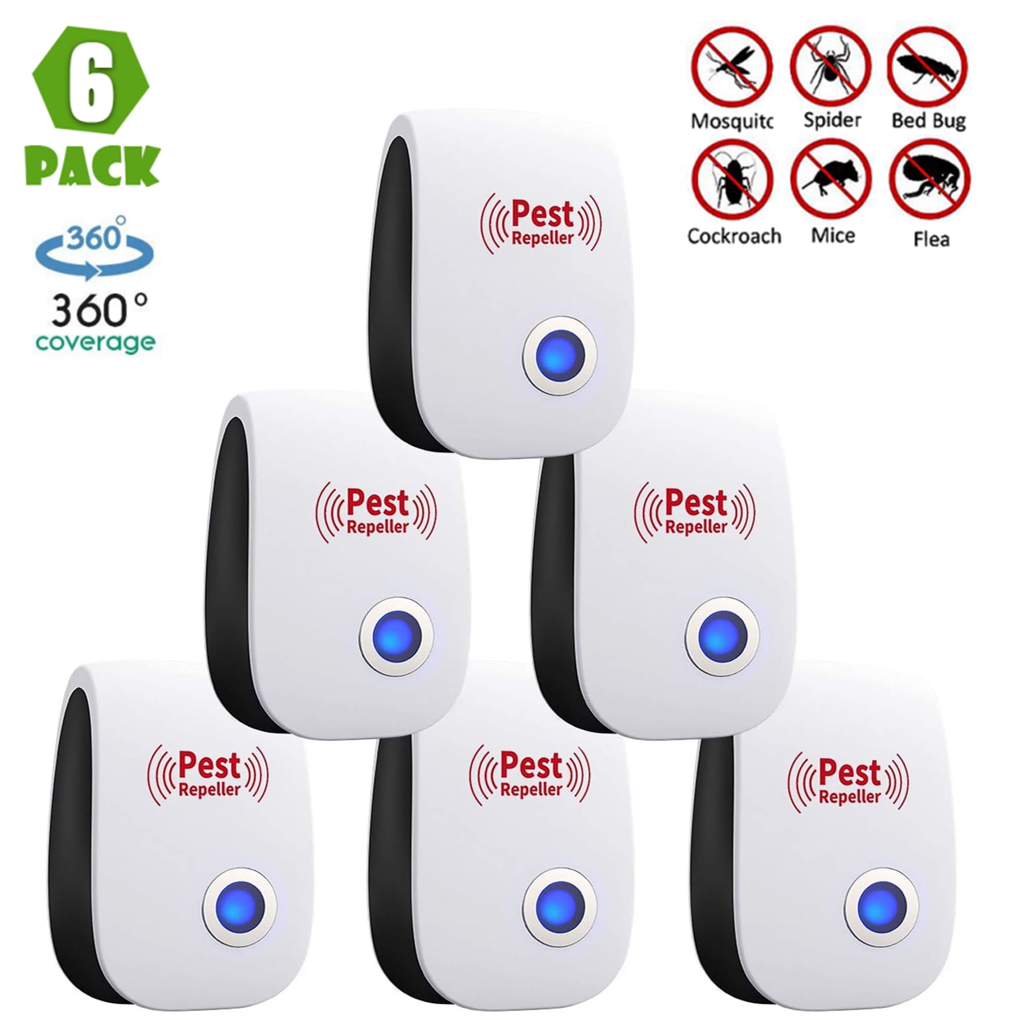Meuvax Electronic Pest Control Plug in for Roaches, Mice, Bugs, Rodents ...