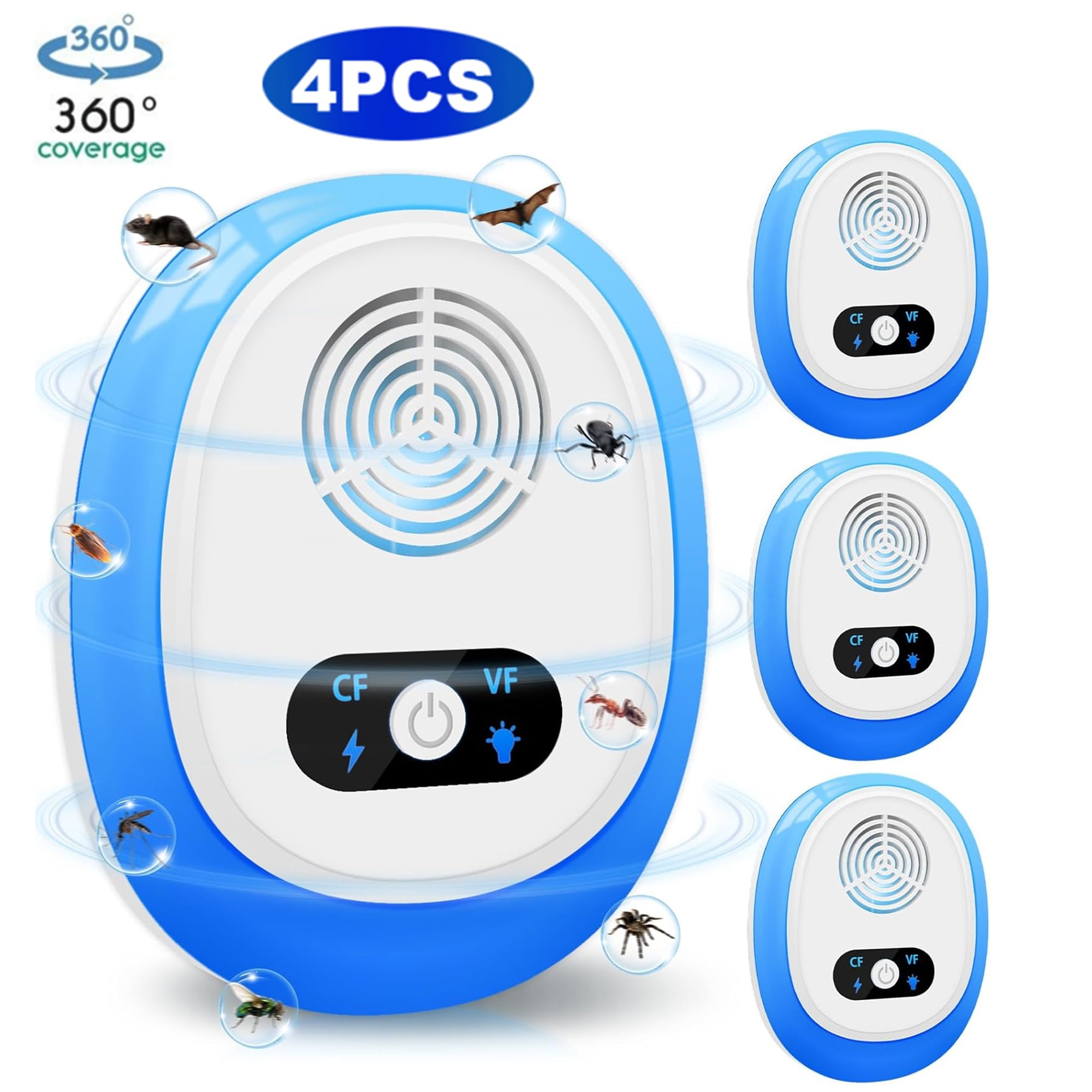 Meuvax Pest Control Plug in Indoor for Mice Bug Mouse Mosquito Rodent ...