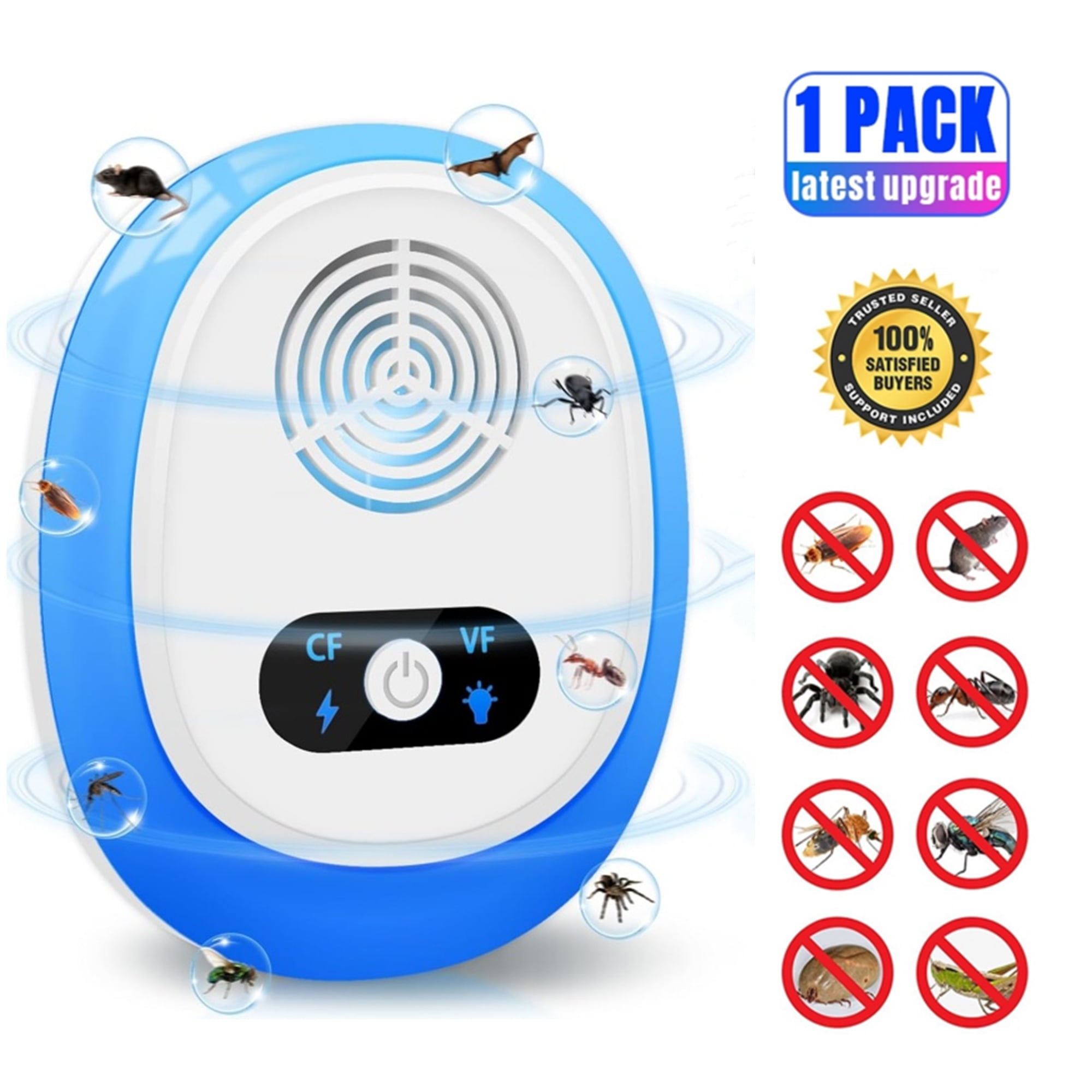 Meuvax Pest Control Repeler for Mice Bug Mosquito Roach Rodent Mouse ...