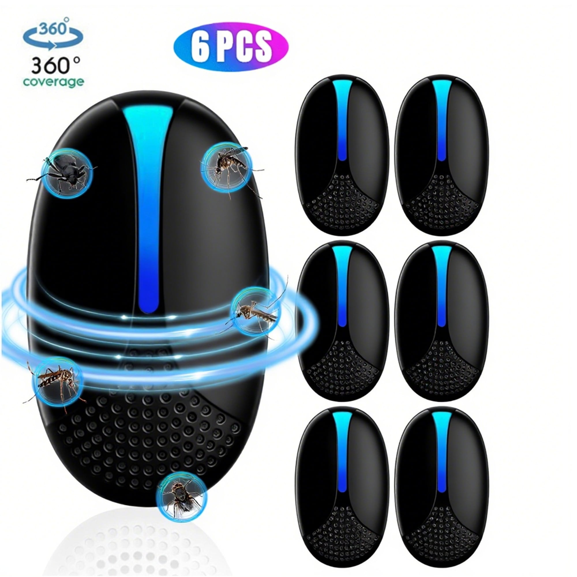 Meuvax Ultrasonic Pest Repeller 6 Pack, 2025 New Electronic Mouse Repellent Plug in Indoor Pest ...