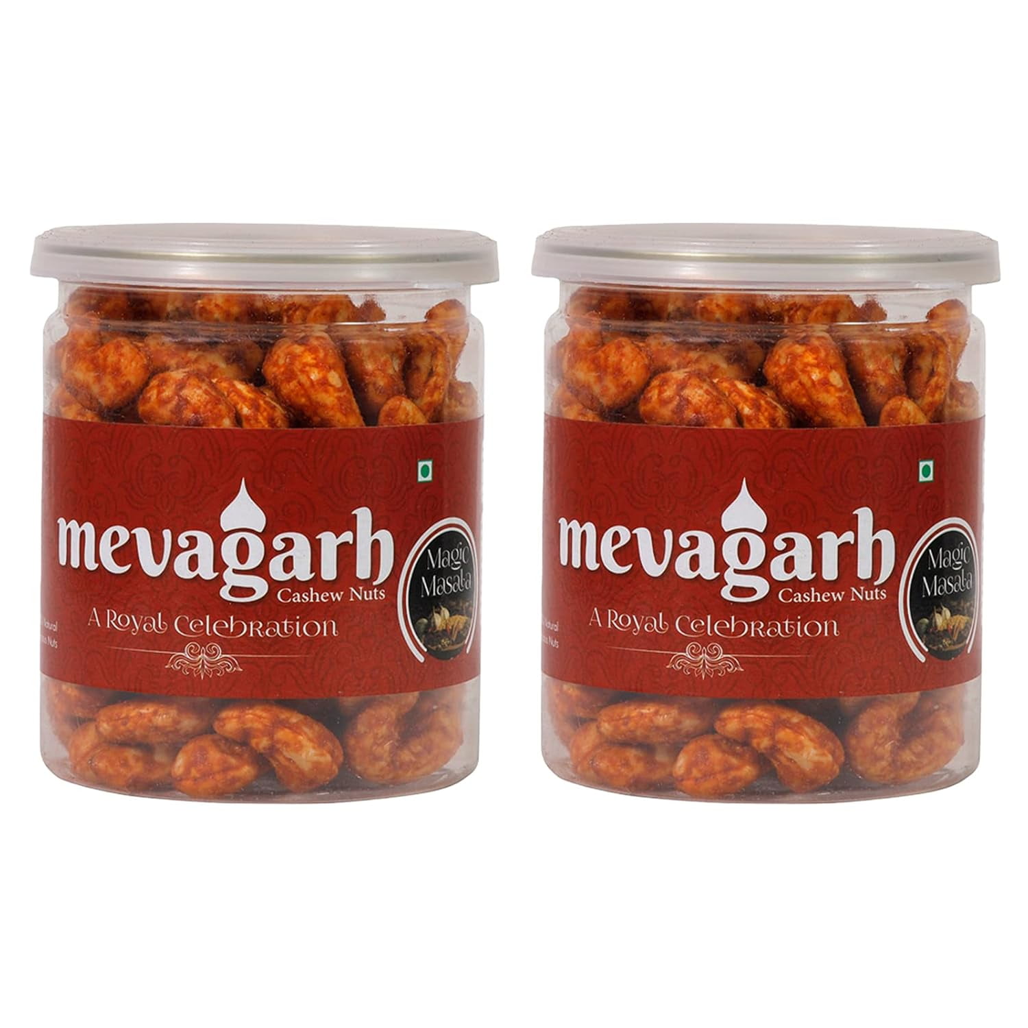 Mevagarh Cashews Magic Masala (200g X2) |Zero Cholesterol, High Protein & Gluten Free | Premium ...