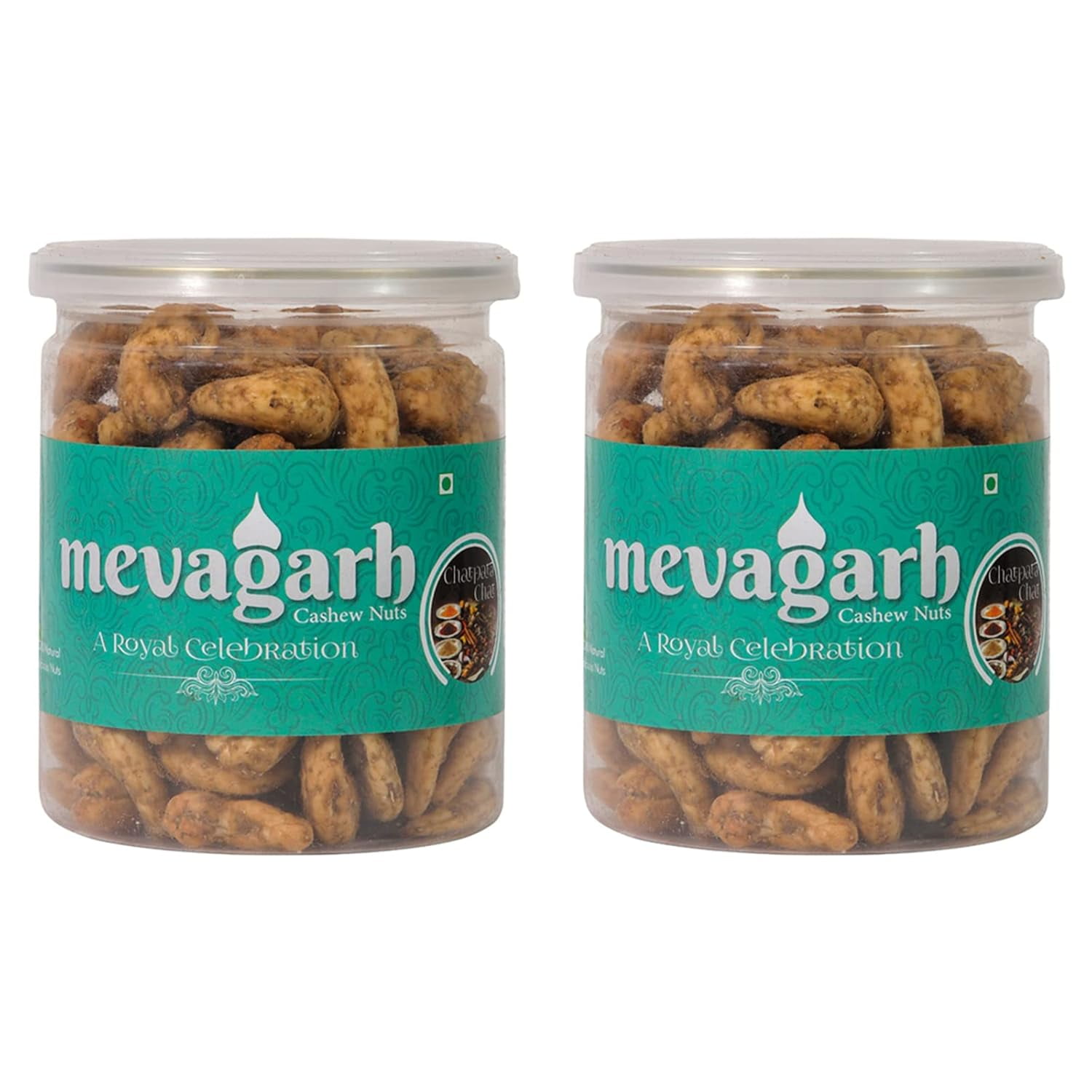 Mevagarh Chatpata Chat Cashews (200g X2) |Zero Cholesterol, High ...
