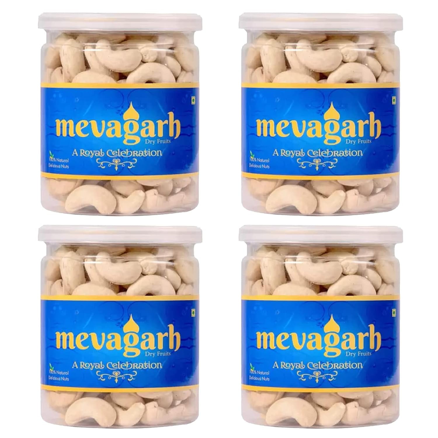 Mevagarh Dry Fruit Whole Cashew W320 (200g X 4) | Whole Cashew Nut ...