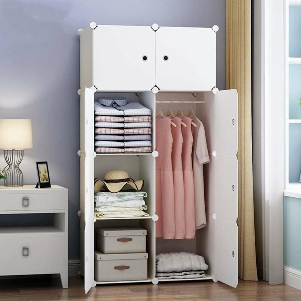 Mevigo 8 Door Wardrobe for Kids Plastic Soft Sheet Collapsible Wardrobe ...