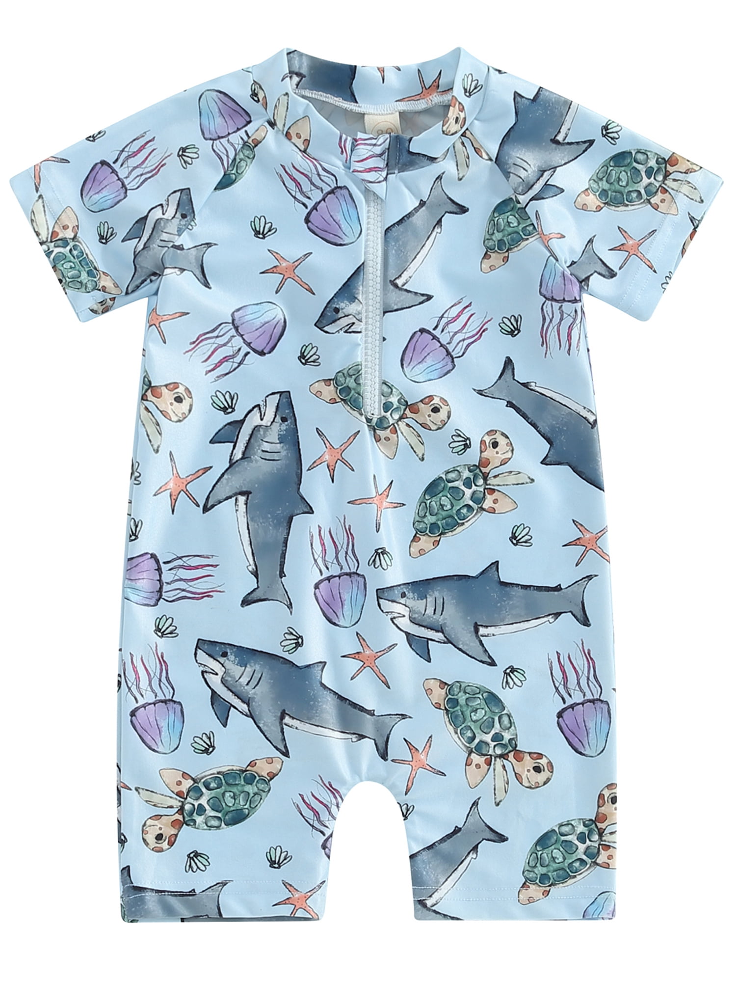 Mevireiy Baby Boy Rash Guard Swimsuit Sun Protection One Piece Zipper ...