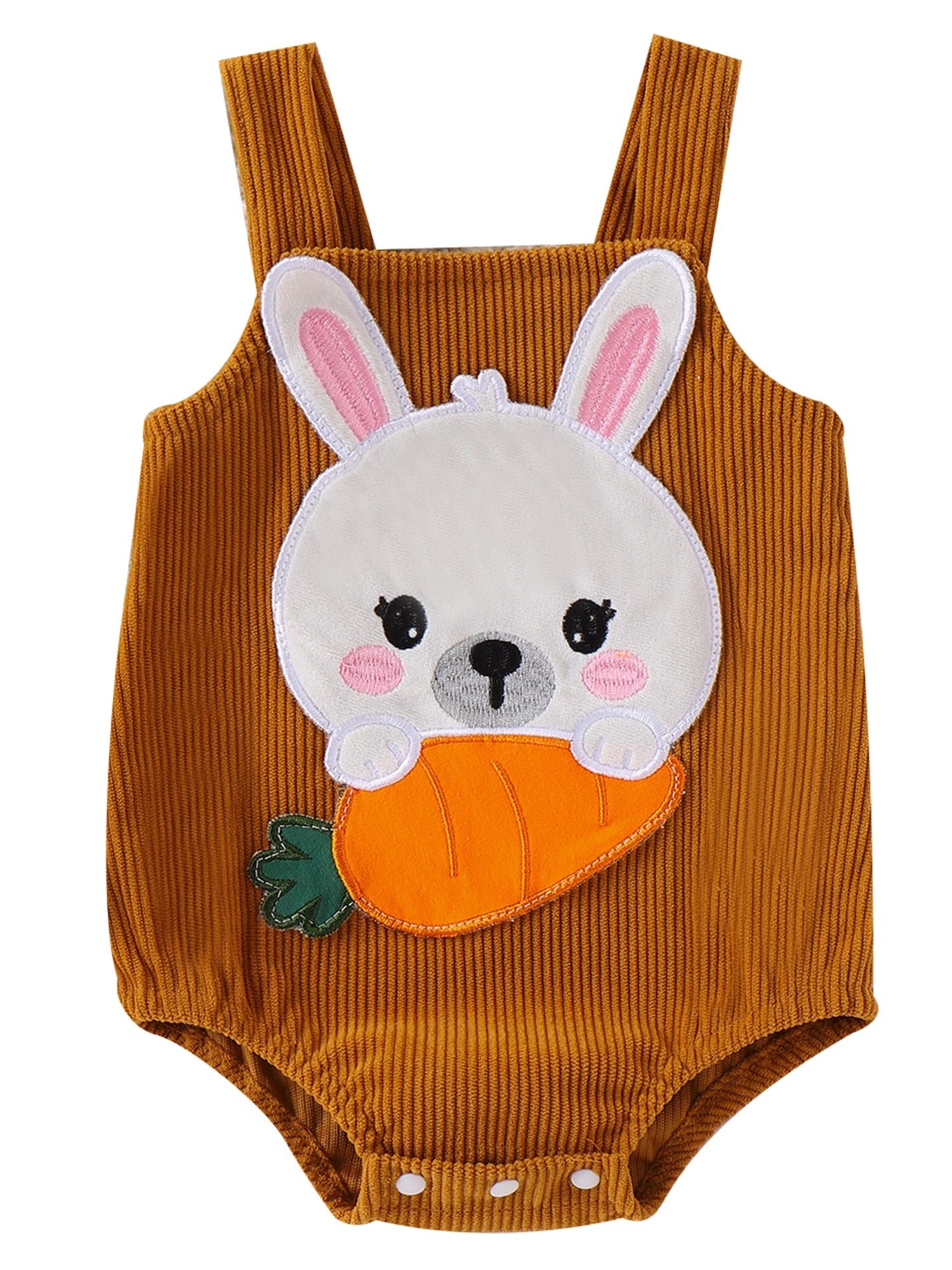 Mevireiy Baby Girl Easter Halter Romper Sleeveless Jumpsuit Cartoon ...