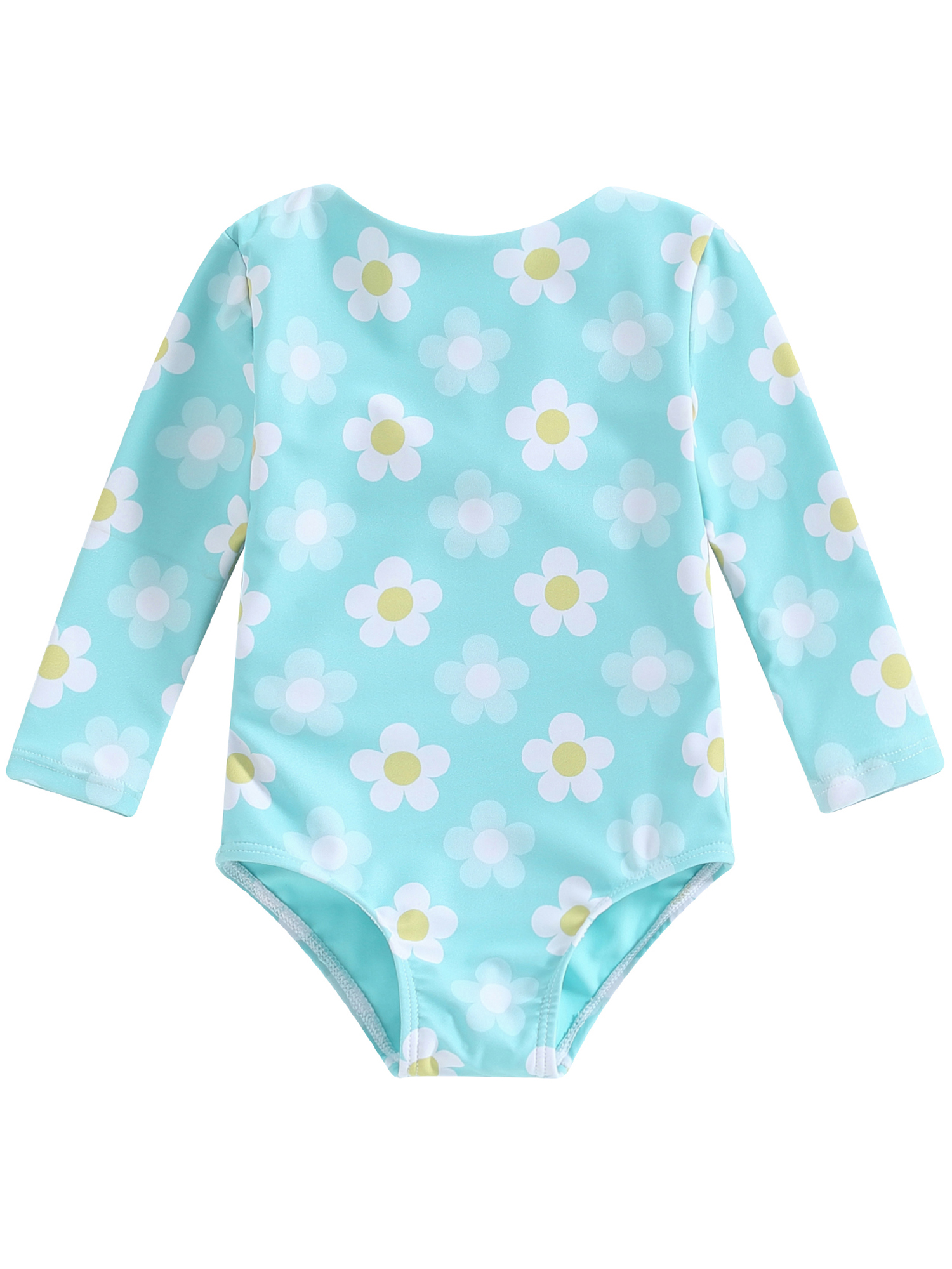 Mevireiy Baby Girl One Piece Swimsuit Floral Print Bandage Cutout Monokini Bathing Suit, Blue ...