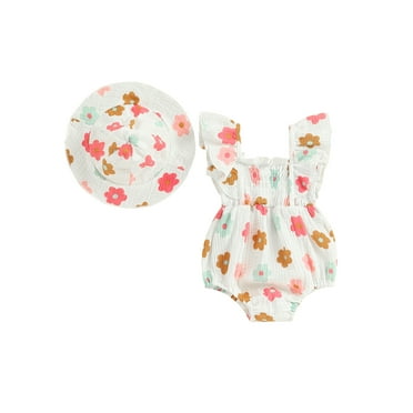 Burt's Bees Baby Organic Cotton Baby Girl Bubble Romper Set, 2 Pack, Sizes Newborn-24 Months ...