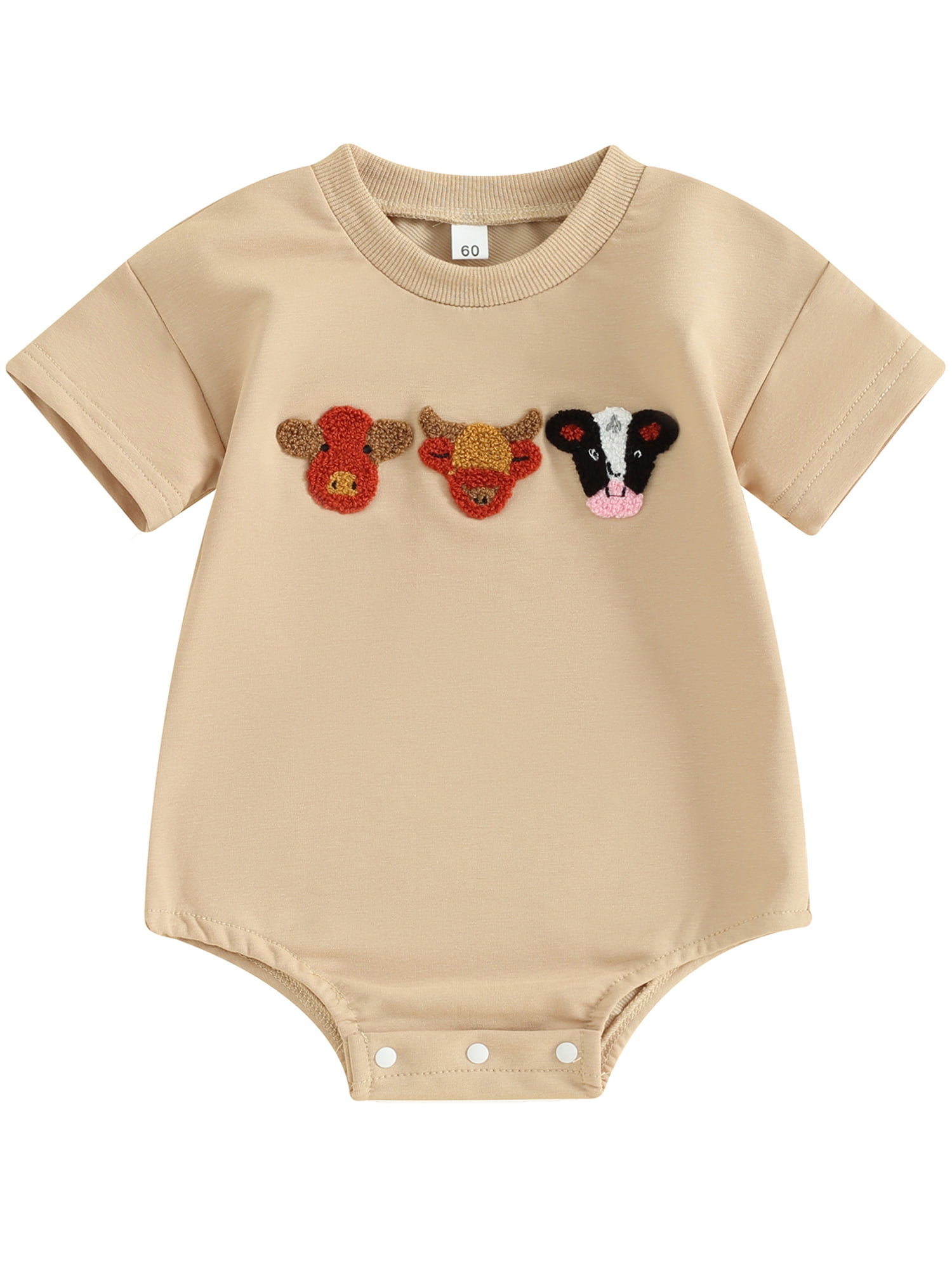 Mevireiy Western Baby Boy Bubble Romper Short Sleeve Jumpsuit Onesie Bodysuit Outfits - Walmart.com