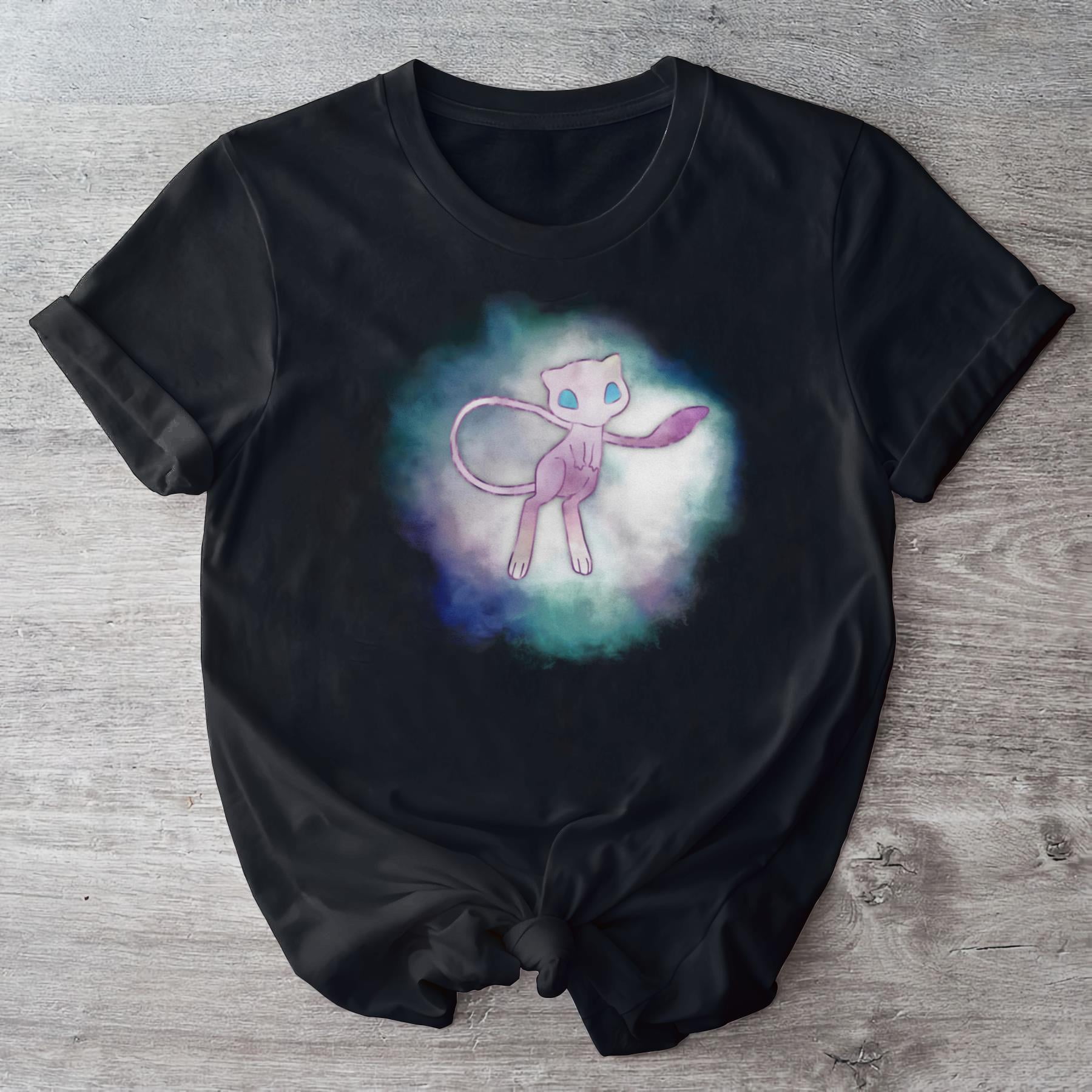 Mew Galaxy Background T-Shirt Unisex Cotton TV Sizes Video Game Anime ...