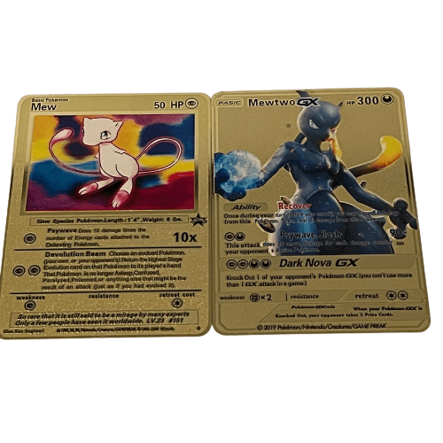 Mewtwo And Mew Cards