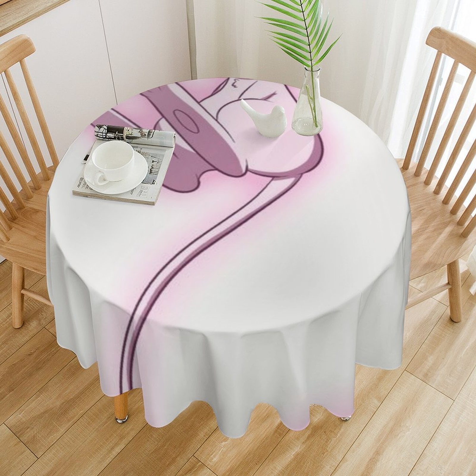 Mew Tablecloth Anime for Dining Table Picnic Gift 50x50in Mew Merch ...