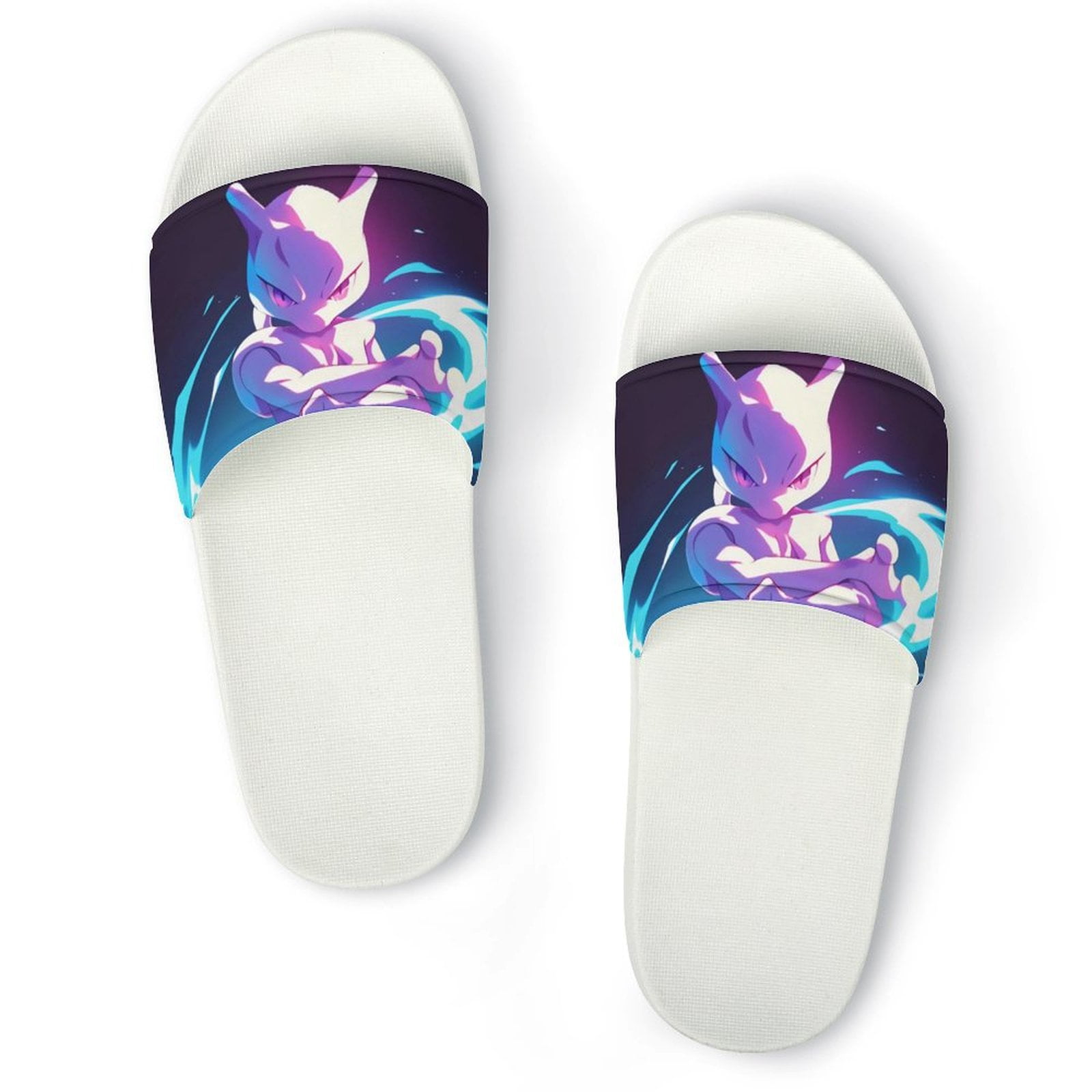 Mew-two Poke-mon Indoor Home Beach Non Slip Sanda Design Summer Slipper ...