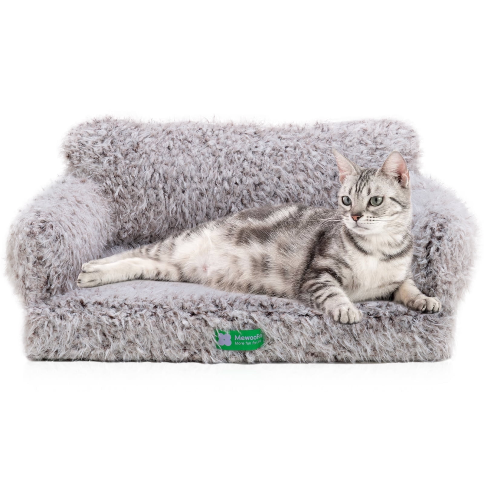 Mewoofun Cat Bed Pet Couch,Fluffy Soft Dog Sofa for Medium Small Cat ...