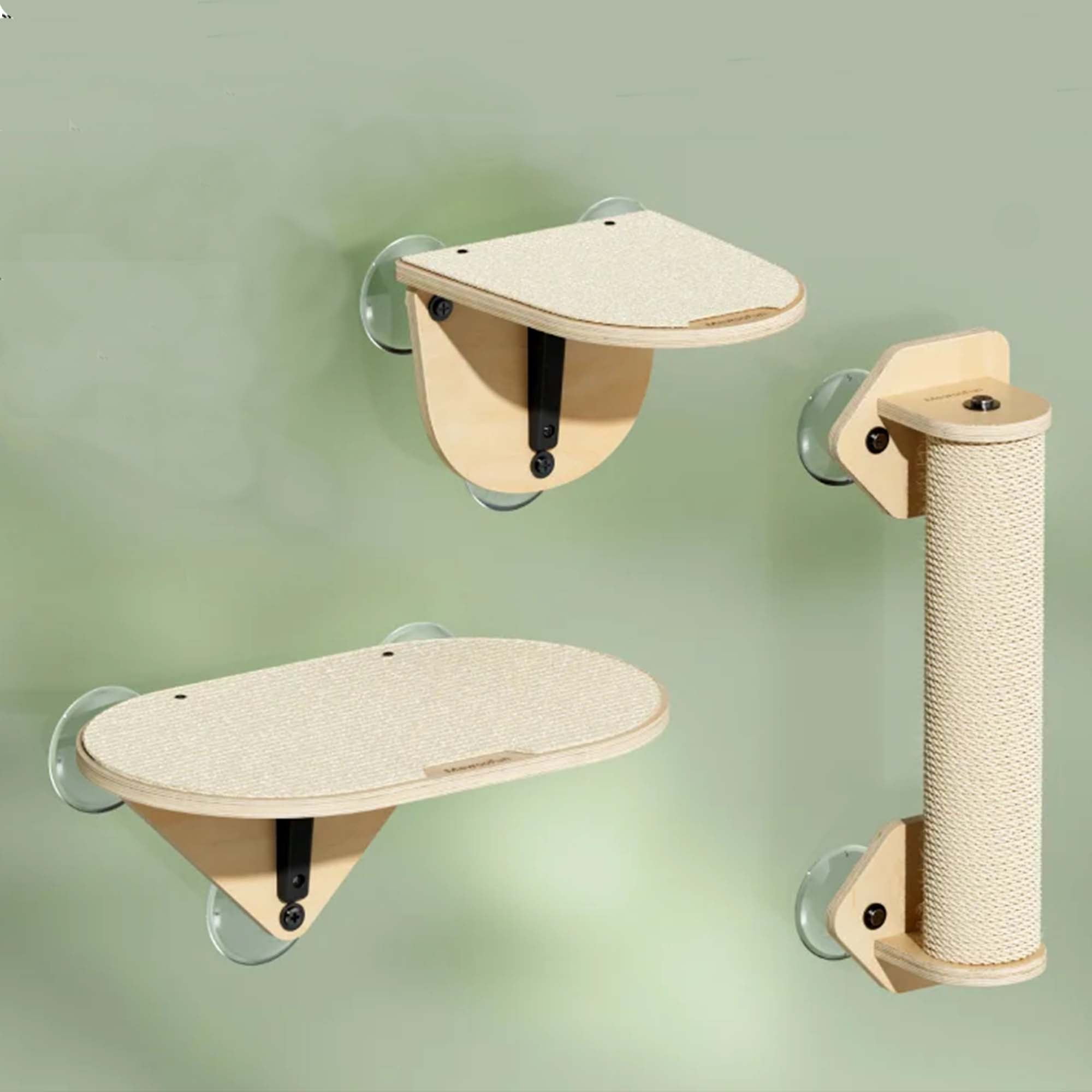 Mewoofun Cat Wall Shelves Wall Mounted Cat Furniture Climbing Frame ...