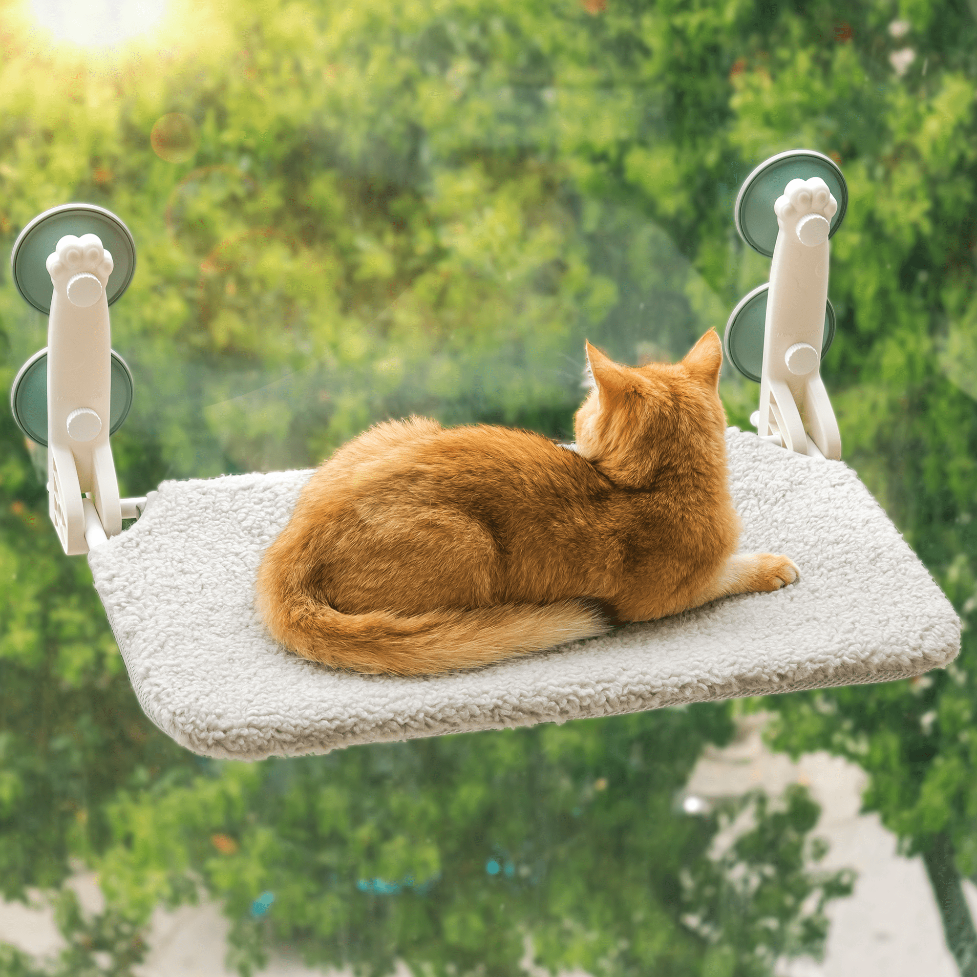 Mewoofun Medium Cat Window Perch Lounge Mount Hammock Window Seat Bed ...