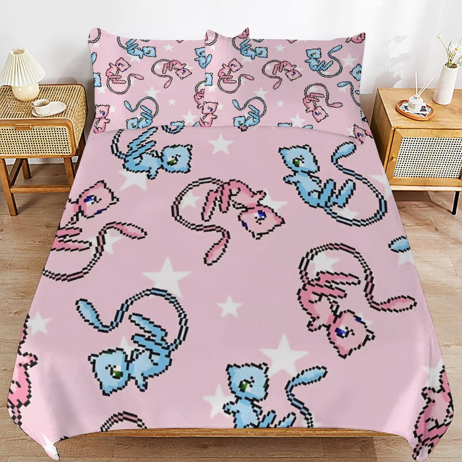 Mewtwo Pokemon 3-Piece All Season Bedding Set, Comforter Set with ...