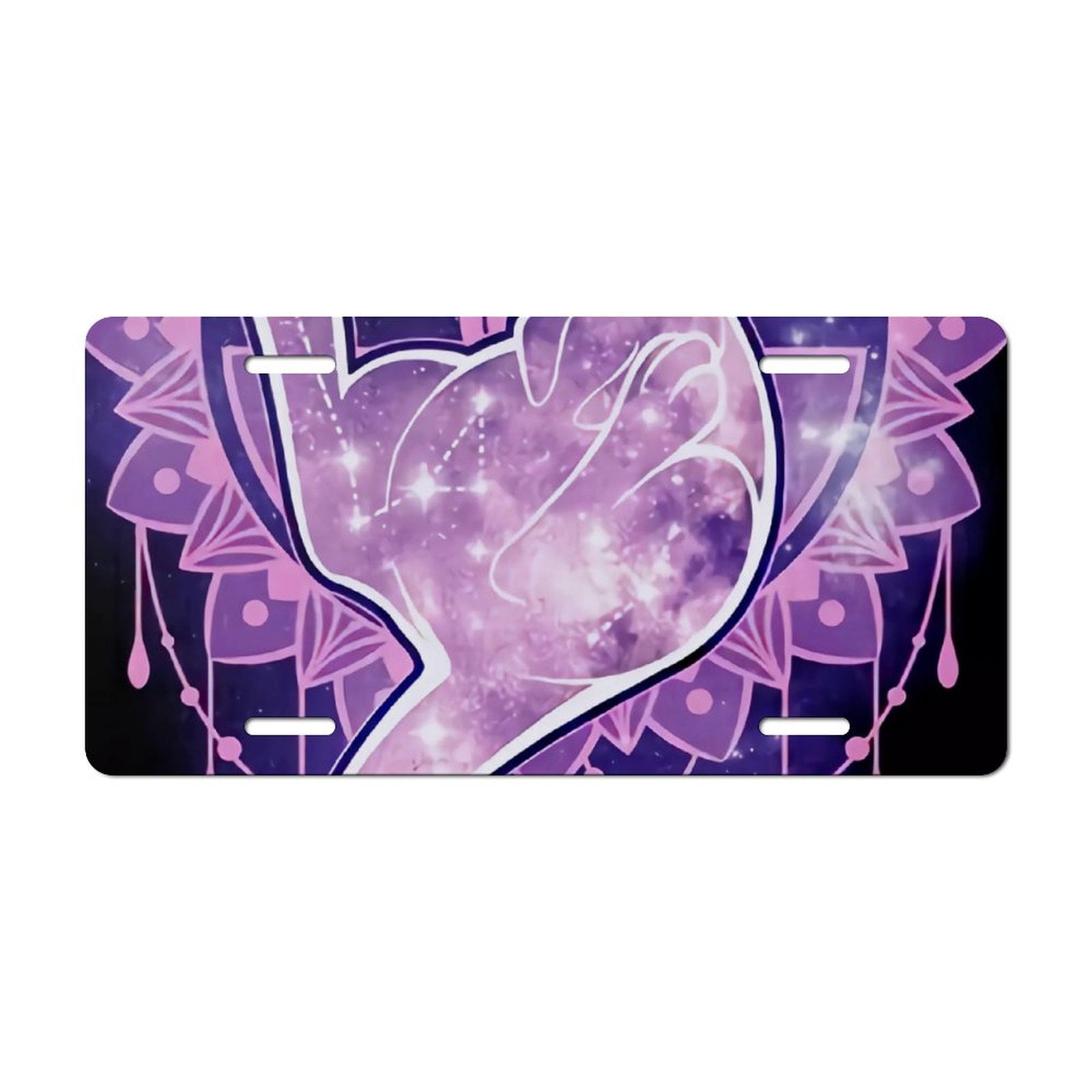Mewtwo Pokemon Car License Plate Cute Anime License Plate Covers Holder ...