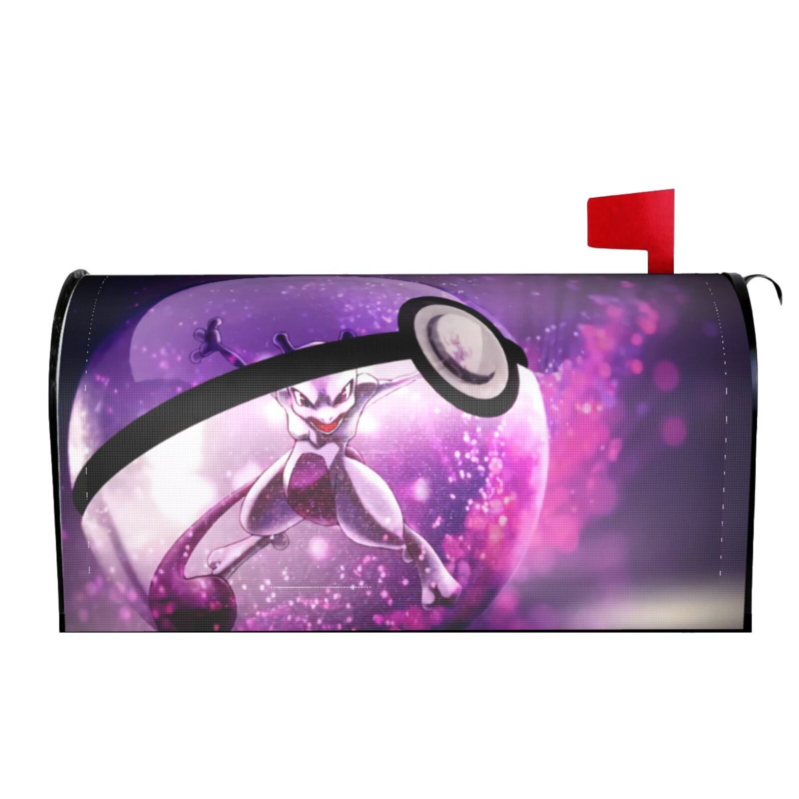 Mewtwo Pokemon Cartoon Character Mailbox Cover Magnetic Standard Size ...