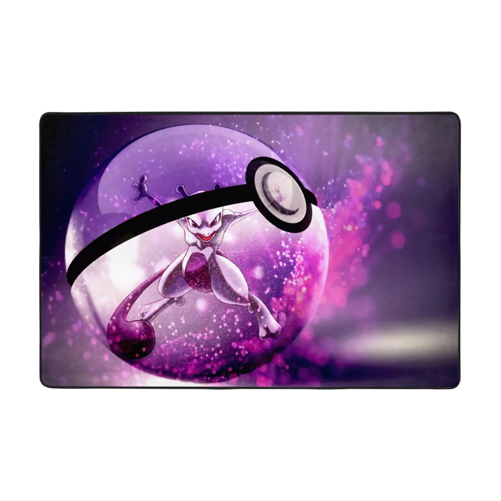 Mewtwo Pokemon Gamer Rug Room Non-Slip Gaming Rug Cool Graffiti Gaming ...