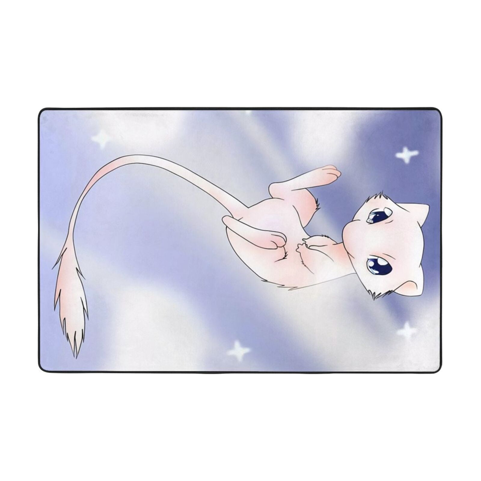 Mewtwo Pokemon Gamer Rug Room Non-Slip Gaming Rug Cool Graffiti Gaming ...
