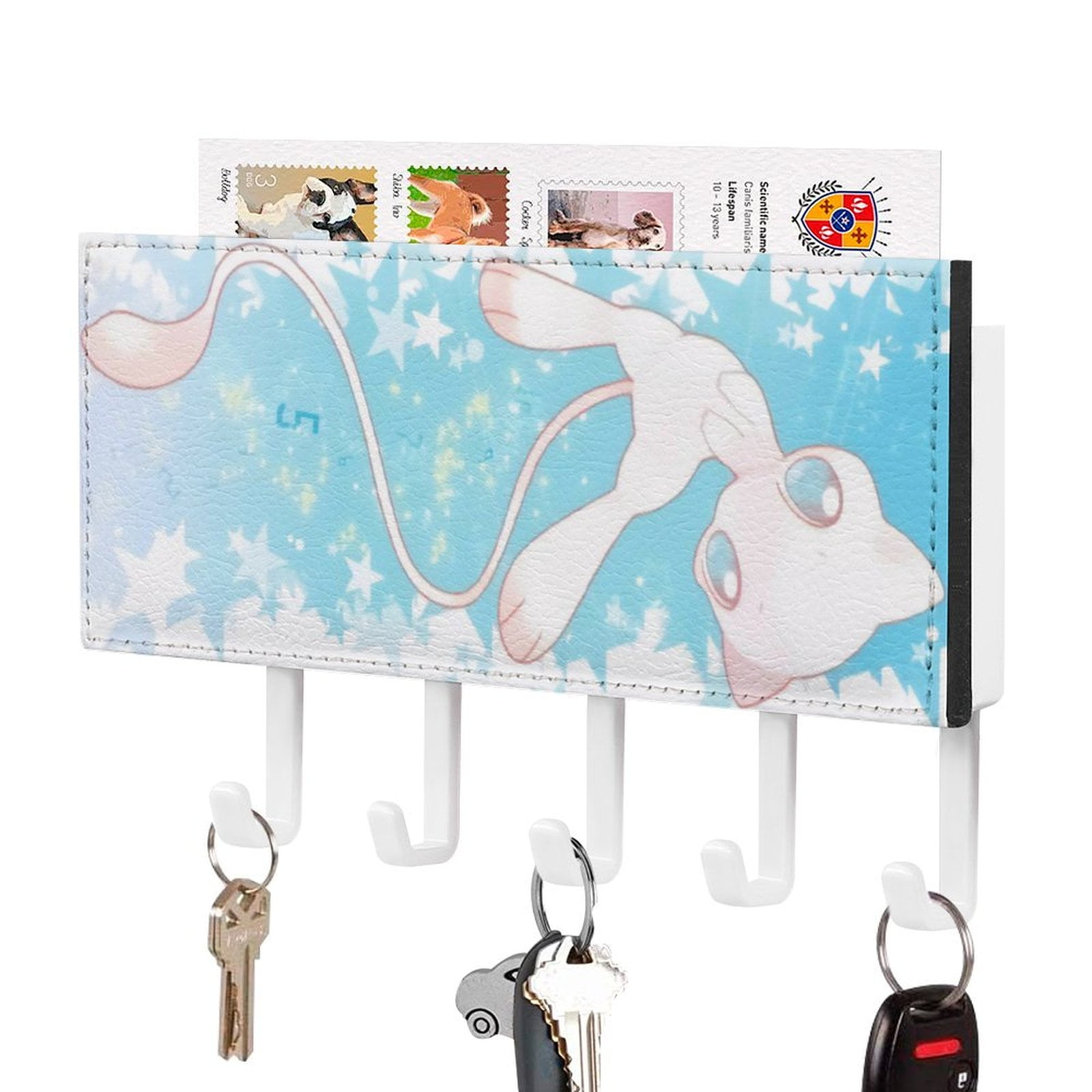 Mewtwo Pokemon Key Holder for Wall: Easy Installation Mail Organizer ...