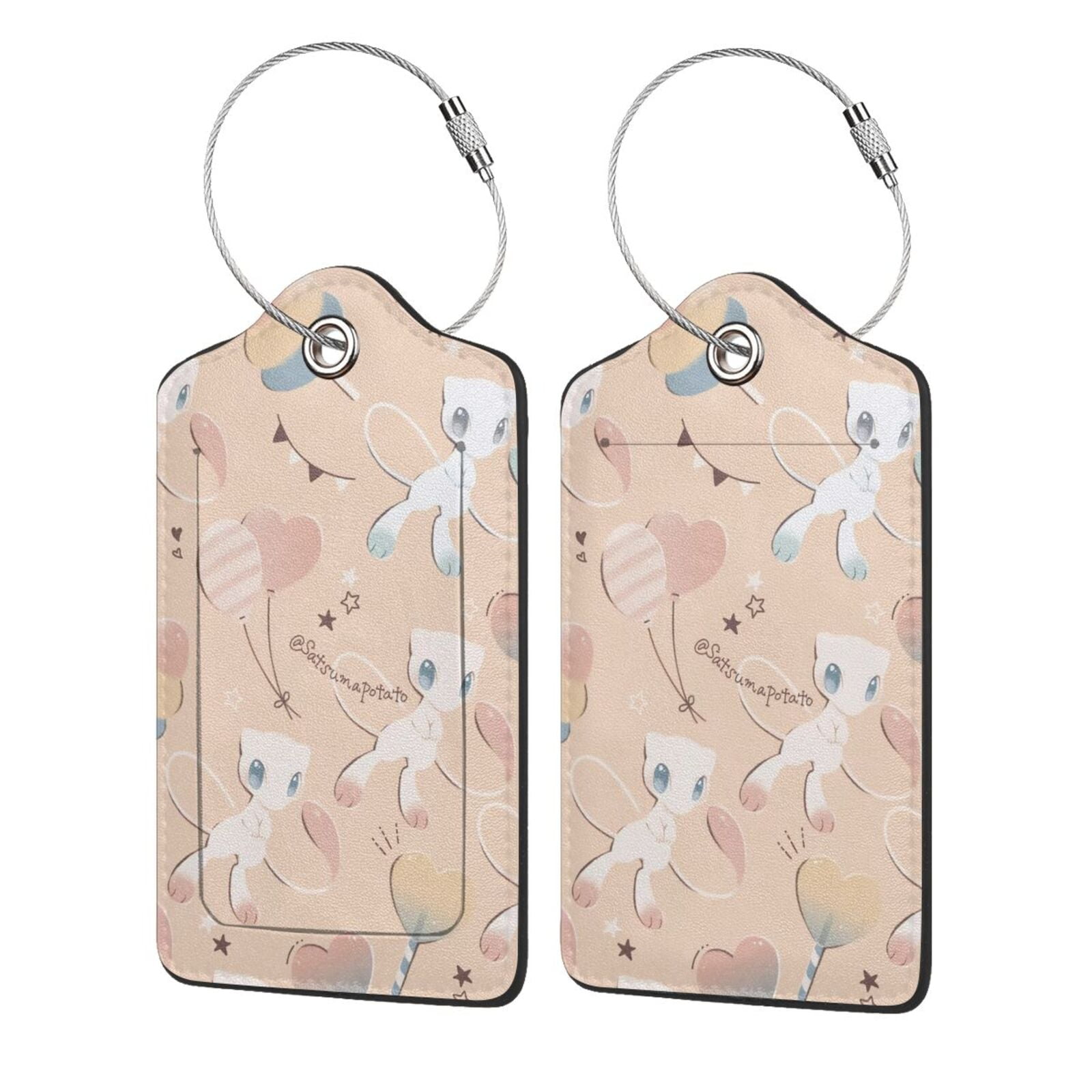 Mewtwo Pokemon Luggage Tags for Suitcases Travel ID Identification ...