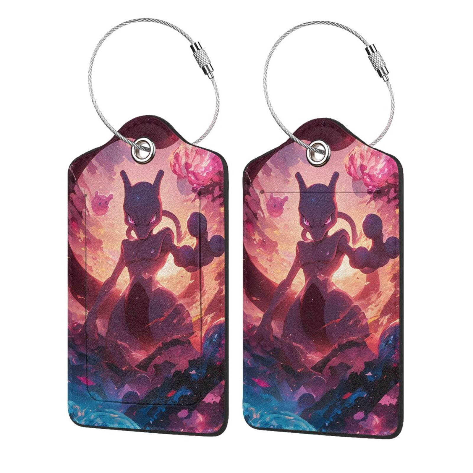Mewtwo Pokemon Luggage Tags for Suitcases Travel ID Identification ...