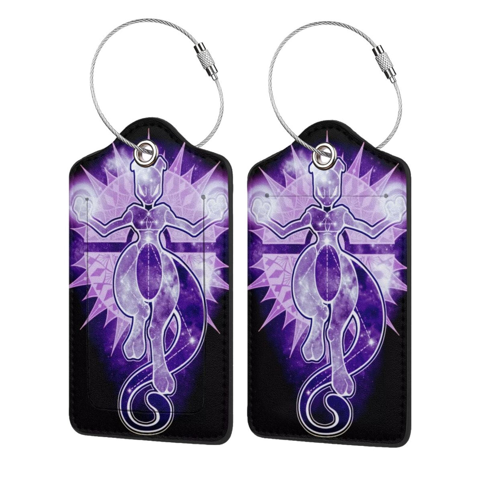 Mewtwo Pokemon Luggage Tags for Suitcases Travel ID Identification ...