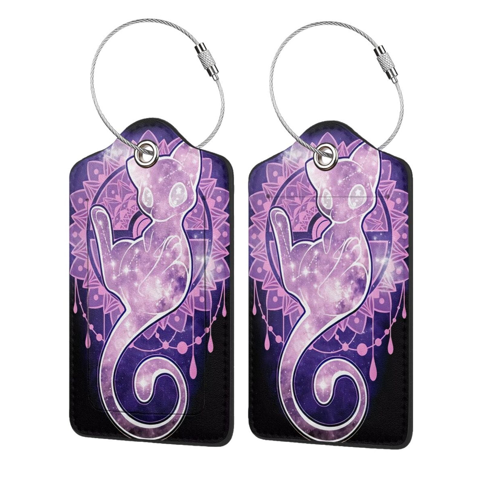 Mewtwo Pokemon Luggage Tags for Suitcases Travel ID Identification ...
