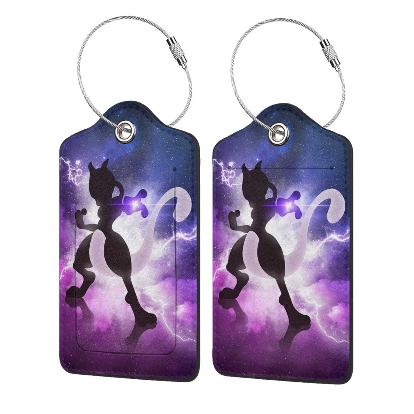 Mewtwo Pokemon Luggage Tags for Suitcases Travel ID Identification ...