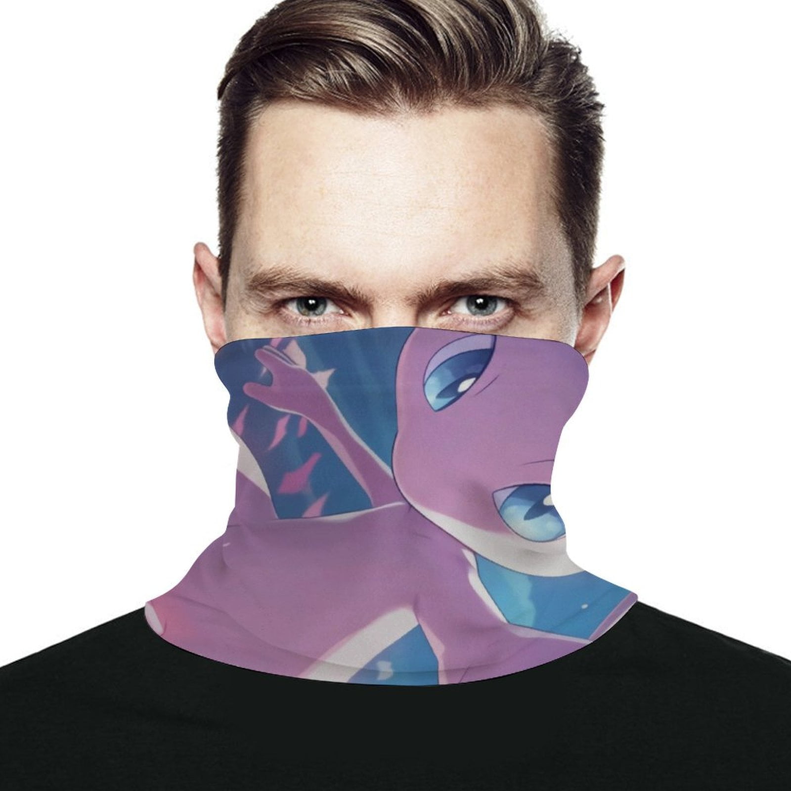 Mewtwo Pokemon Neck Gaiter Face Cover for Men Women Anti-static for ...