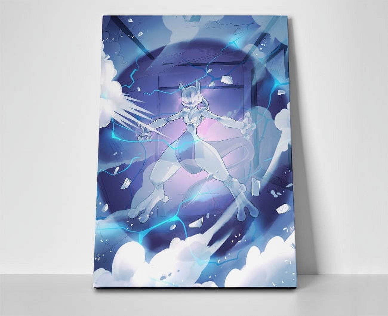 Mewtwo Pokemon Poster or Wrapped Canvas - Walmart.com