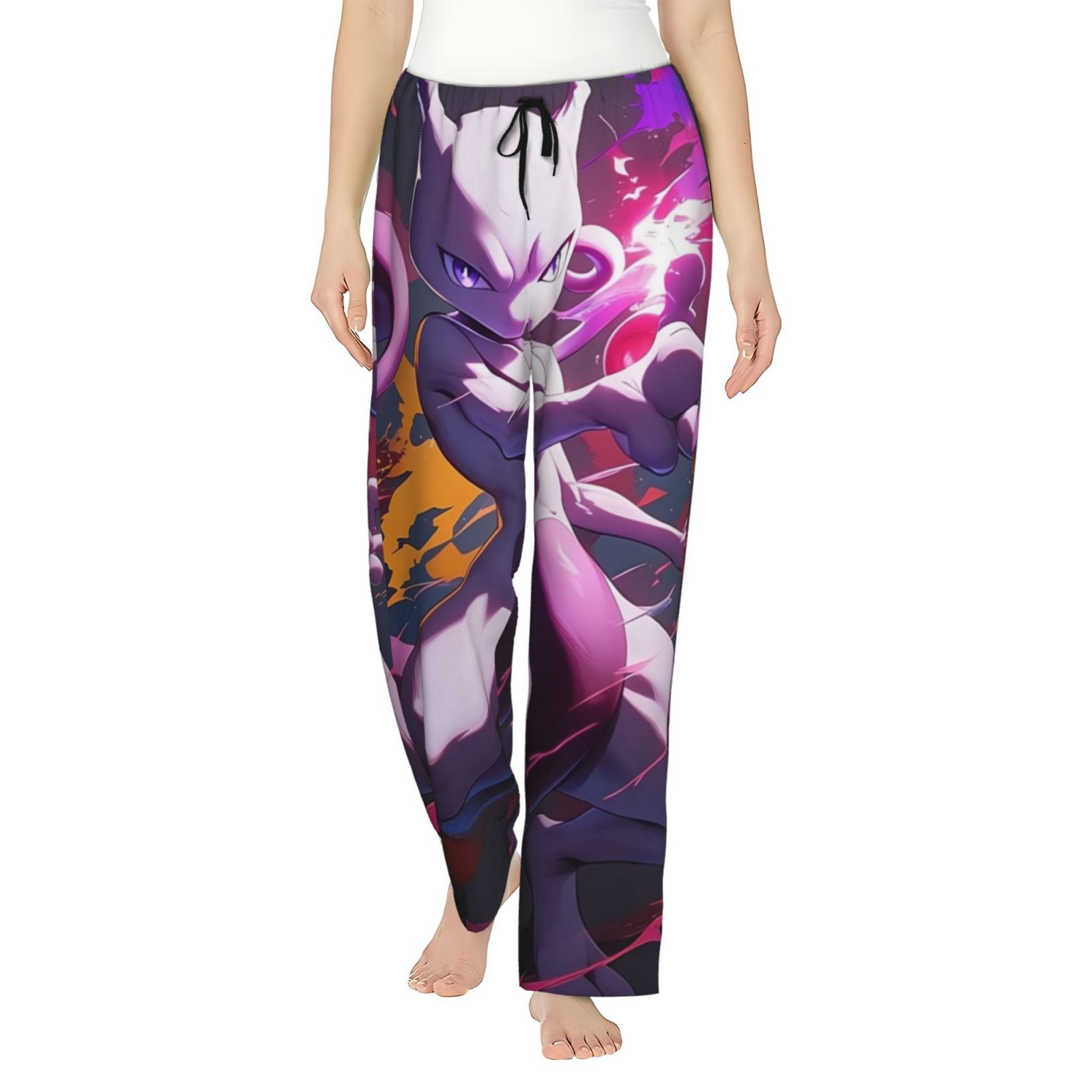Mewtwo Women's Pajama Pants Ultra Soft Comfy Sleep Lounge Pants Cartoon ...