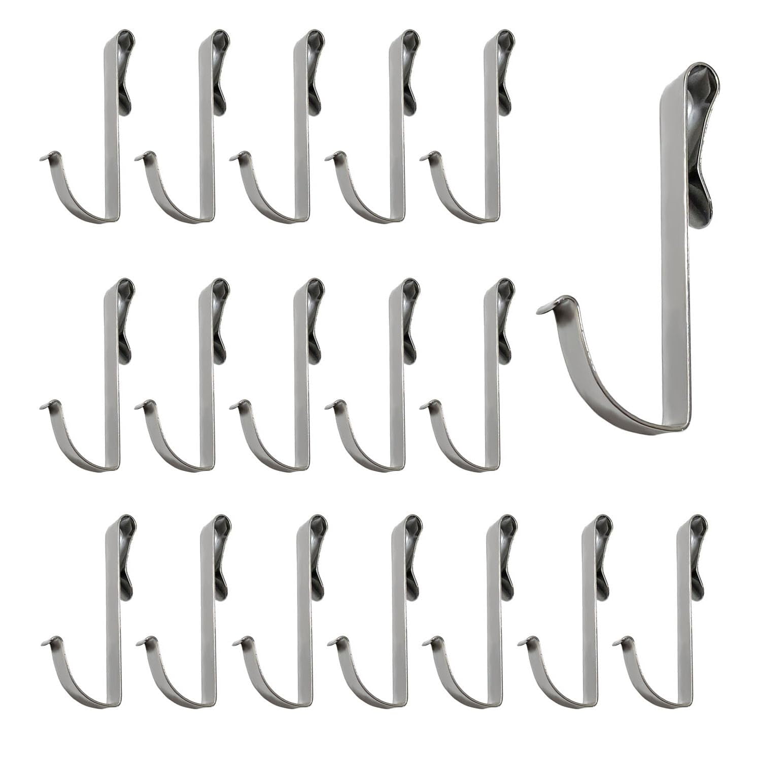 Mewuthede 20 Per Pack J Shaped Stainless Steel Hooks, Wire Rack Hooks ...