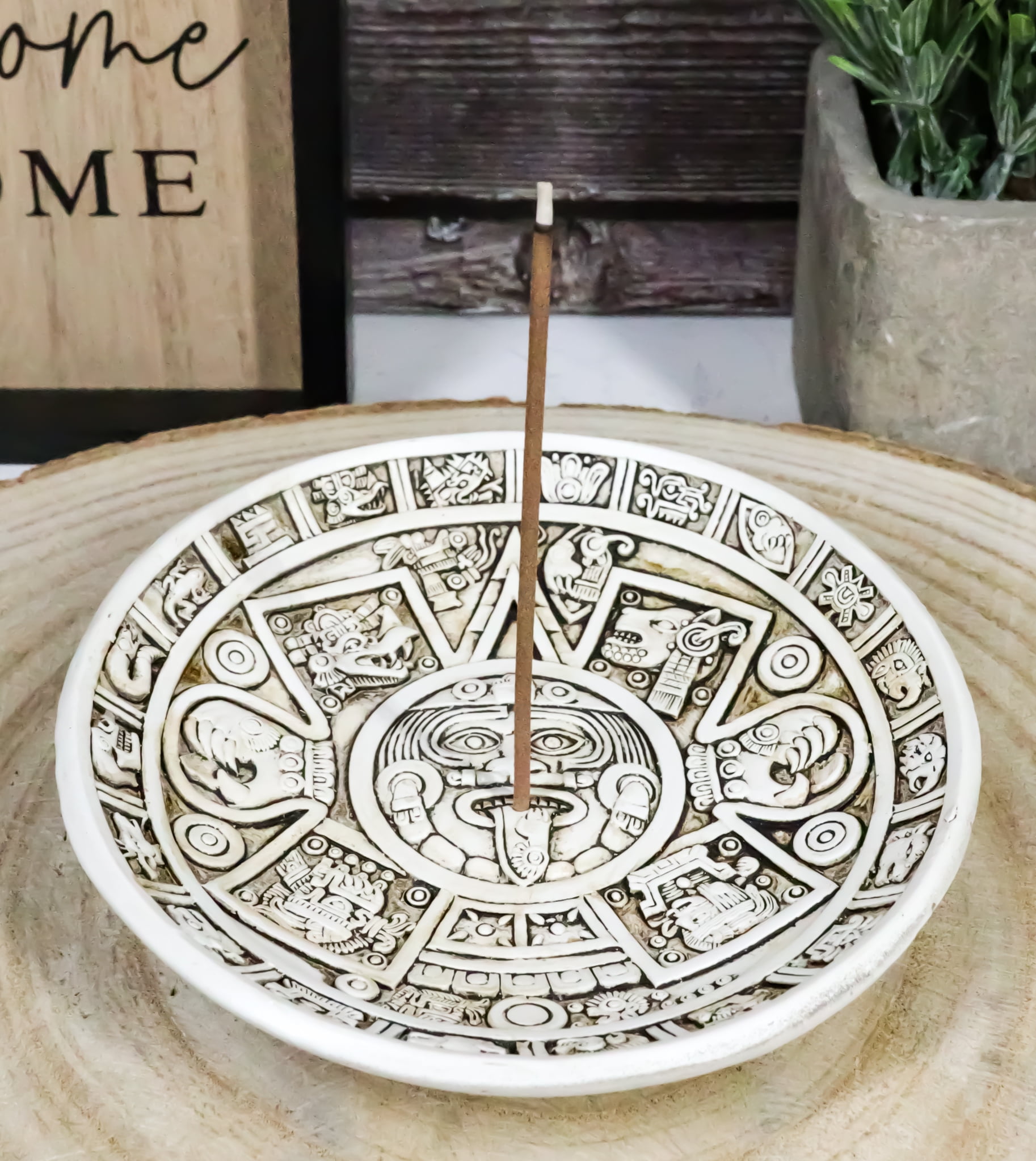 Mexica Aztec Maya Solar Xiuhpohualli And Tonalpohualli Calendar Incense ...