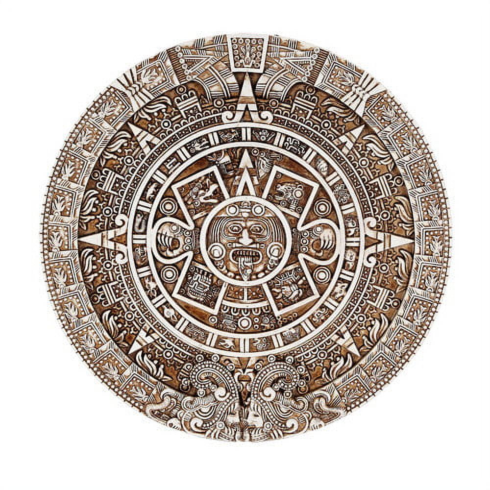 Mexica Aztec Solar Wall Calendar Sculpture Plaque Figurine Mexico ...