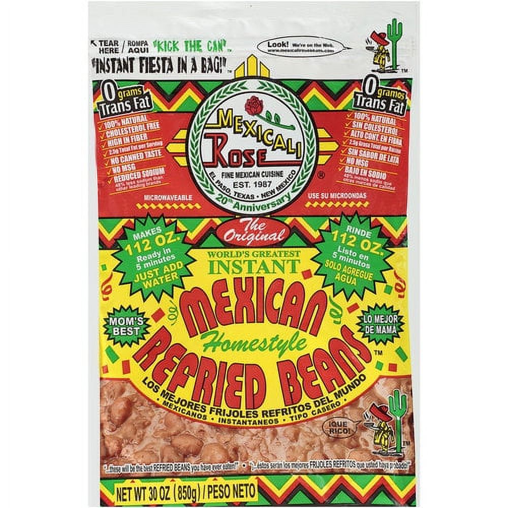 Energy Mexicali Rose Instant Refried Beans 30oz - Walmart.com