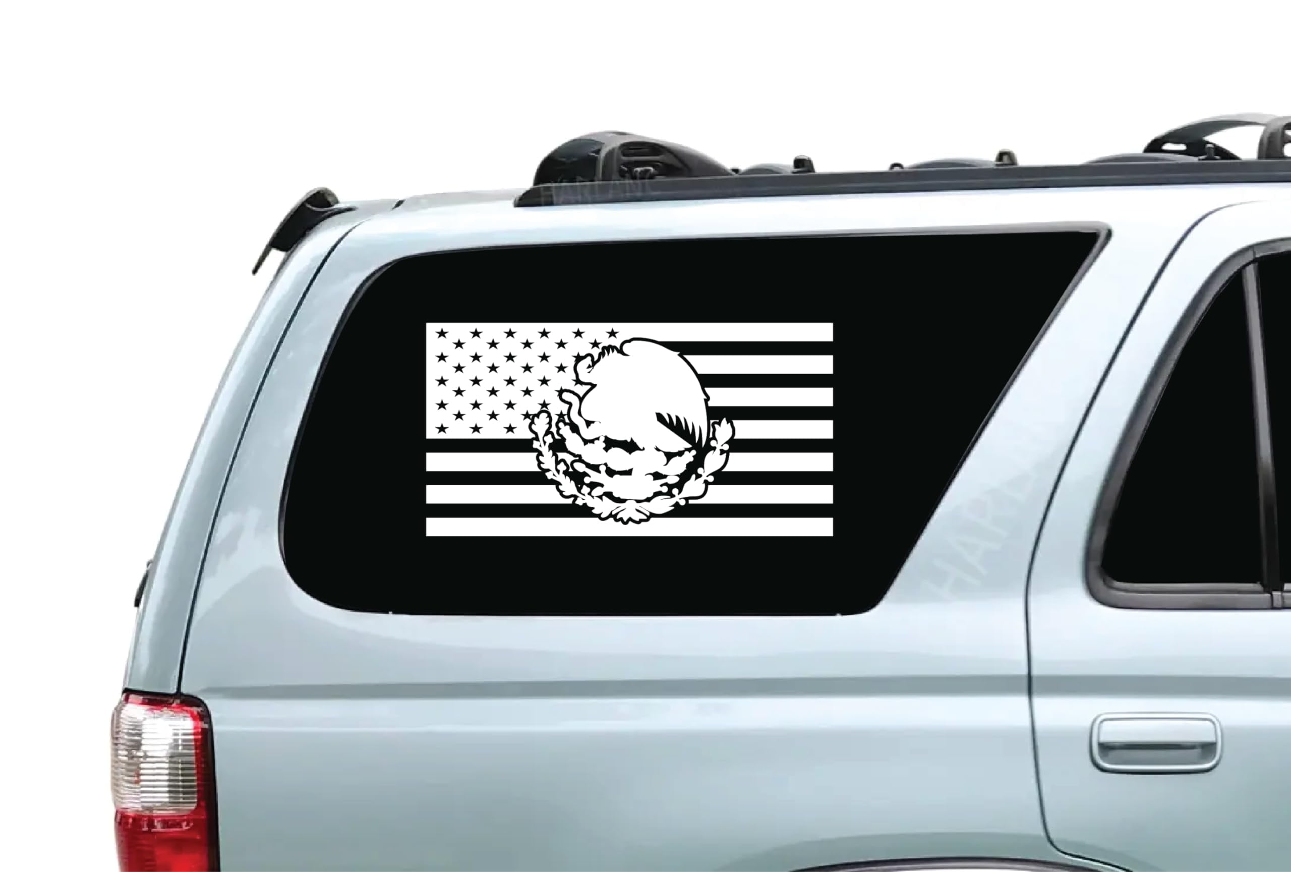 Mexican American Flag Vinyl Decal Sticker 9 - Proud to be American ...