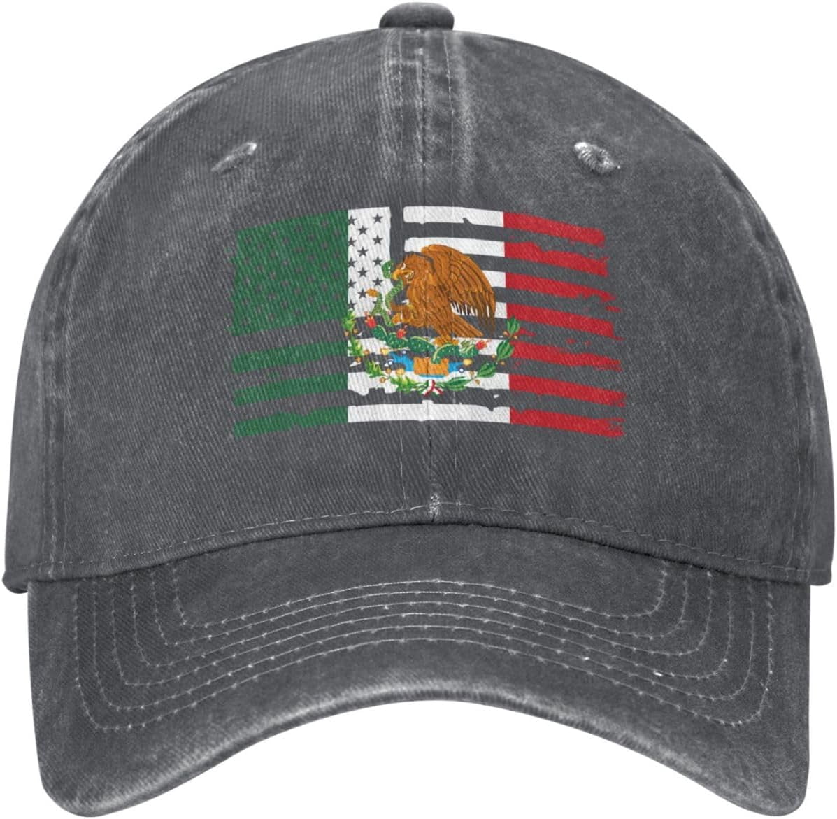 Mexican American Hats Mexico USA Friendship Denim Baseball Cap ...