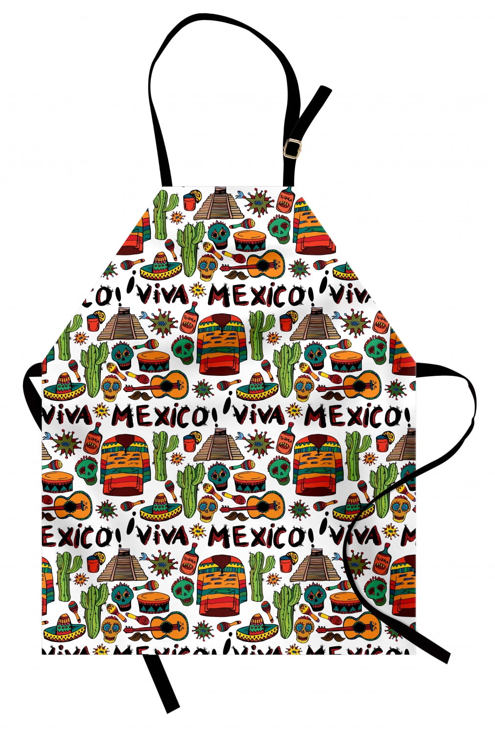 Mexican Apron Viva Mexico with Native Elements Poncho Tequila with ...