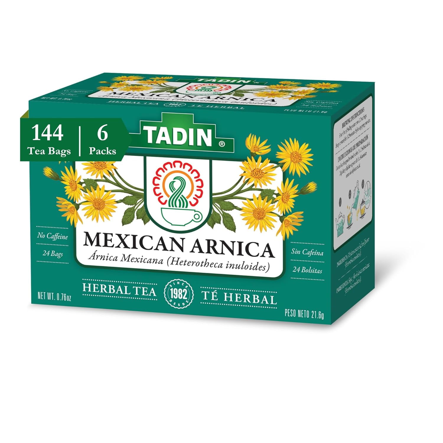 Mexican Arnica Tea, Tea, Caffeine Tea, Decaffeinated Tea Bags Best as ...
