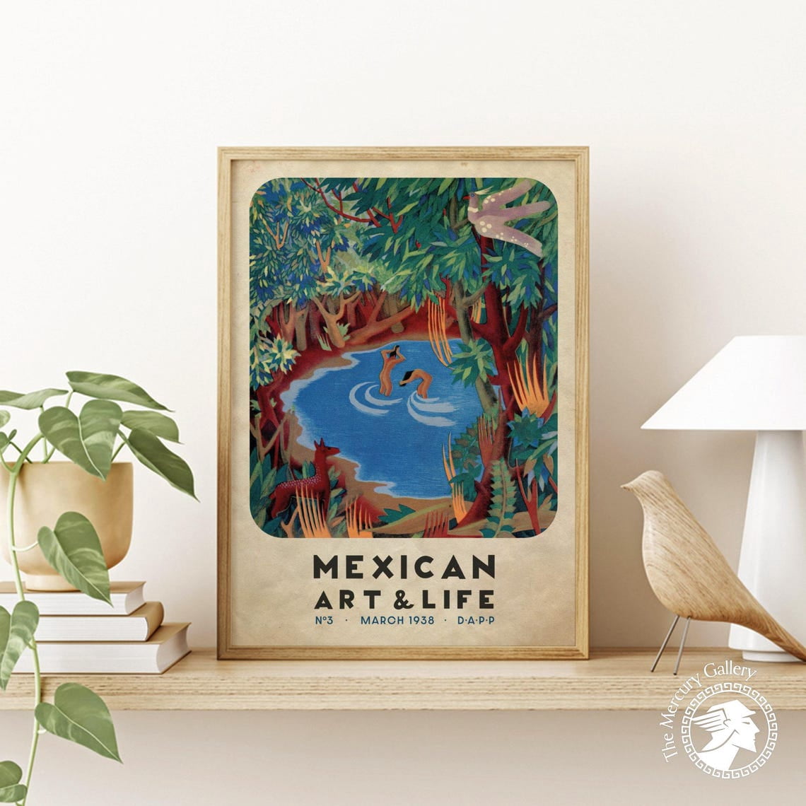 Mexican Art Poster, Vintage Magazine Cover Print, Retro Mexico Travel ...