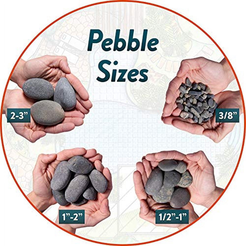 Mexican Beach Pebbles | 20 Pounds of Smooth Unpolished Stones | Hand ...