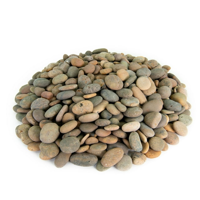 Mexican Beach Pebbles, Round River Rock Landscape Garden Stones 20 ...