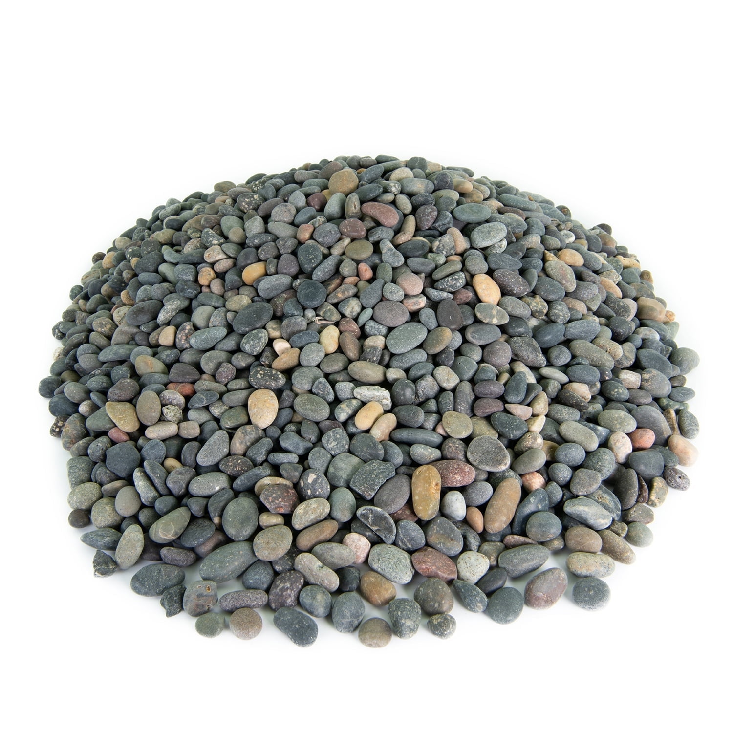 Outdoor Decorative Yard Smooth Mexican Beach Pebbles, Round River Rock ...